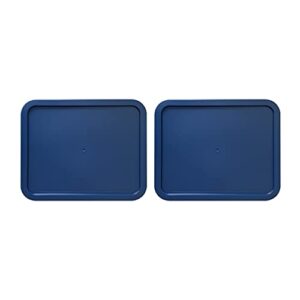 replacement lid for pyrex plastic blue cover 3 cup bowl dish rectangle 7210-pc (2-pack)