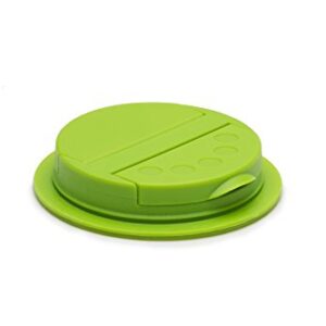 Jarware Spice Lid for Regular Mouth Mason Jars, Green