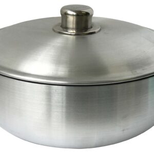 Wee's Beyond Heavy Gauge Caldero Dutch Oven with Aluminum Lid, 6.9 quart, Silver