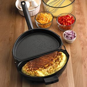 Fox Run Non-Stick Folding Omelette Pan, 8 inches, Metallic