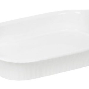 Corningware 1105936 French White 3qt/2.85L Oblong Ceramic Casserole Bakeware Dish