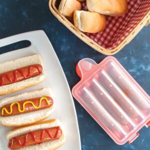 Nordic Ware Hot Dog Steamer,Red, TRV213677