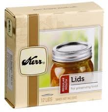 Kerr Regular Mason Jar Canning Lids, 96 lids, (8 dozen), (Lids Only; No Rings)