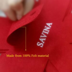 Savina Pot & Pan Protectors - Big Different Sizes (16" 15" 14" 12") - Set of 8 - Material Felt, Cookware Protectors, Keep Kitchenware of Scratches and Avoid Clatter, Divider Pads