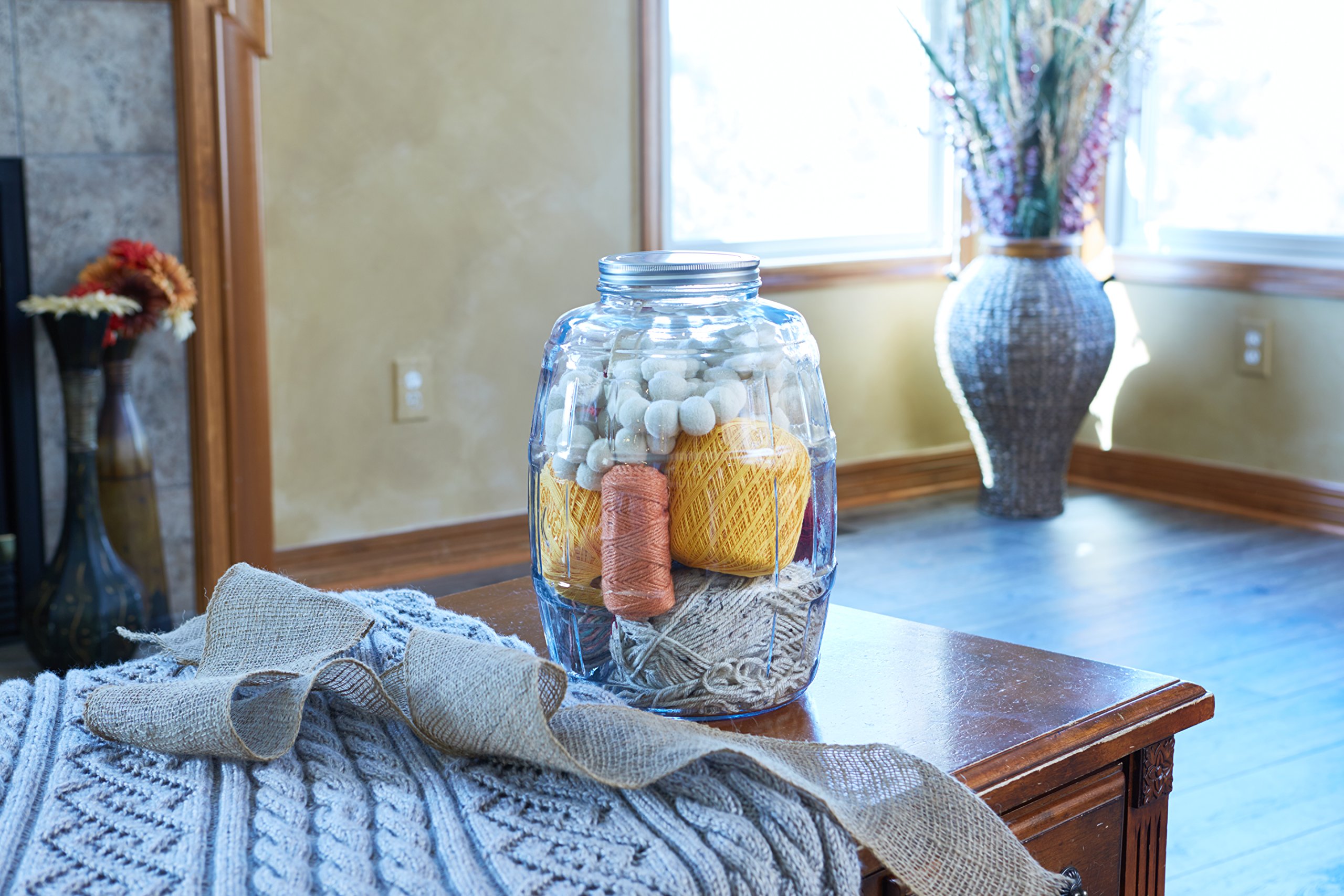 Anchor Hocking 2.5 Gallon Glass Barrel Jar with Lid