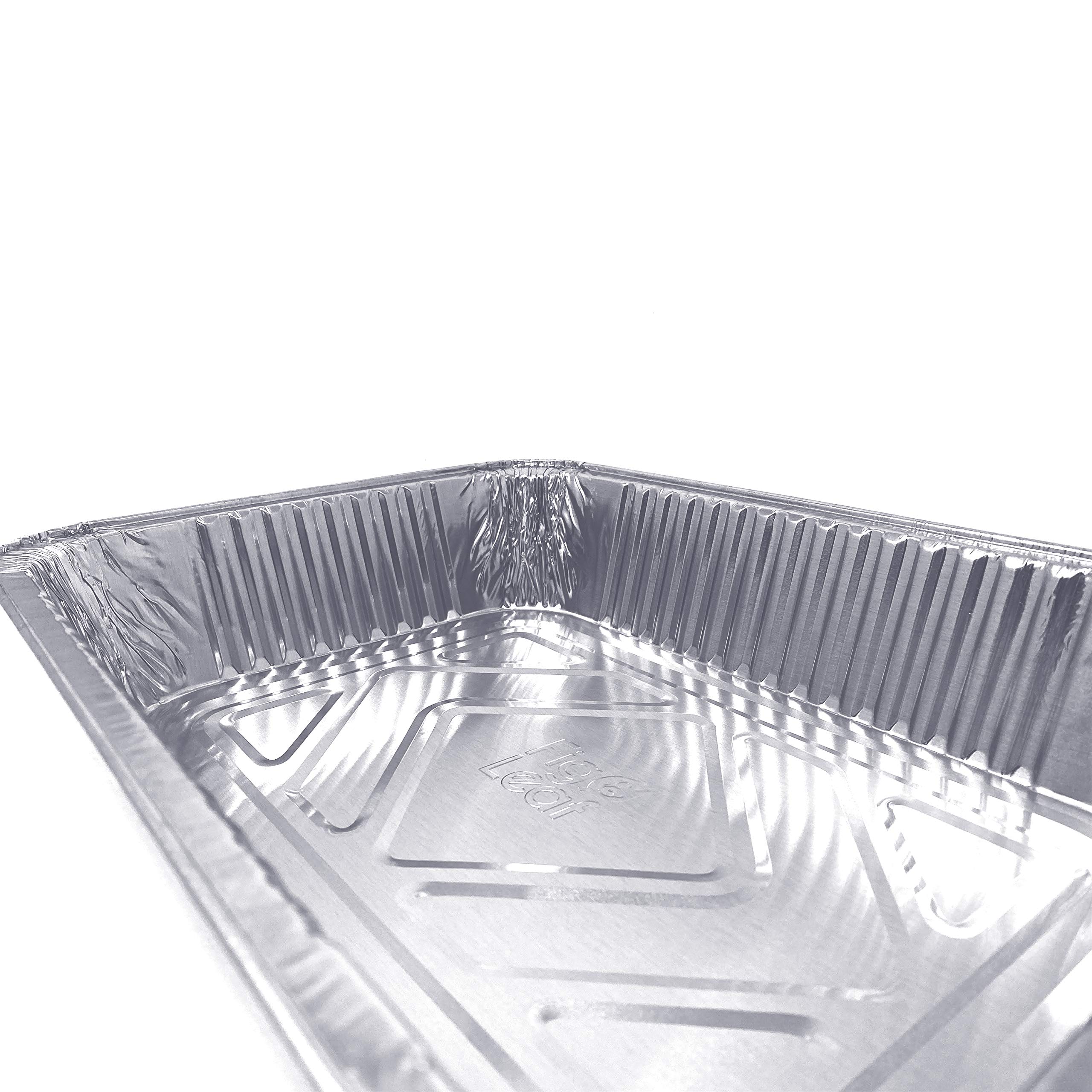 (30 Pack) Premium Lasagna Pans 14" x 10" x 3” Heavy Duty l Disposable Aluminum Foil for Roasting Turkey, Baking, or Cooking