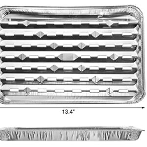 Yesland 30 Pack Disposable Aluminum Foil Pans - 13.4 x 9 x 1.1 Inch Food Containers, Aluminum Sheet Pans for Cooking, Baking, Heating, Storing, Meal Prep, Takeout