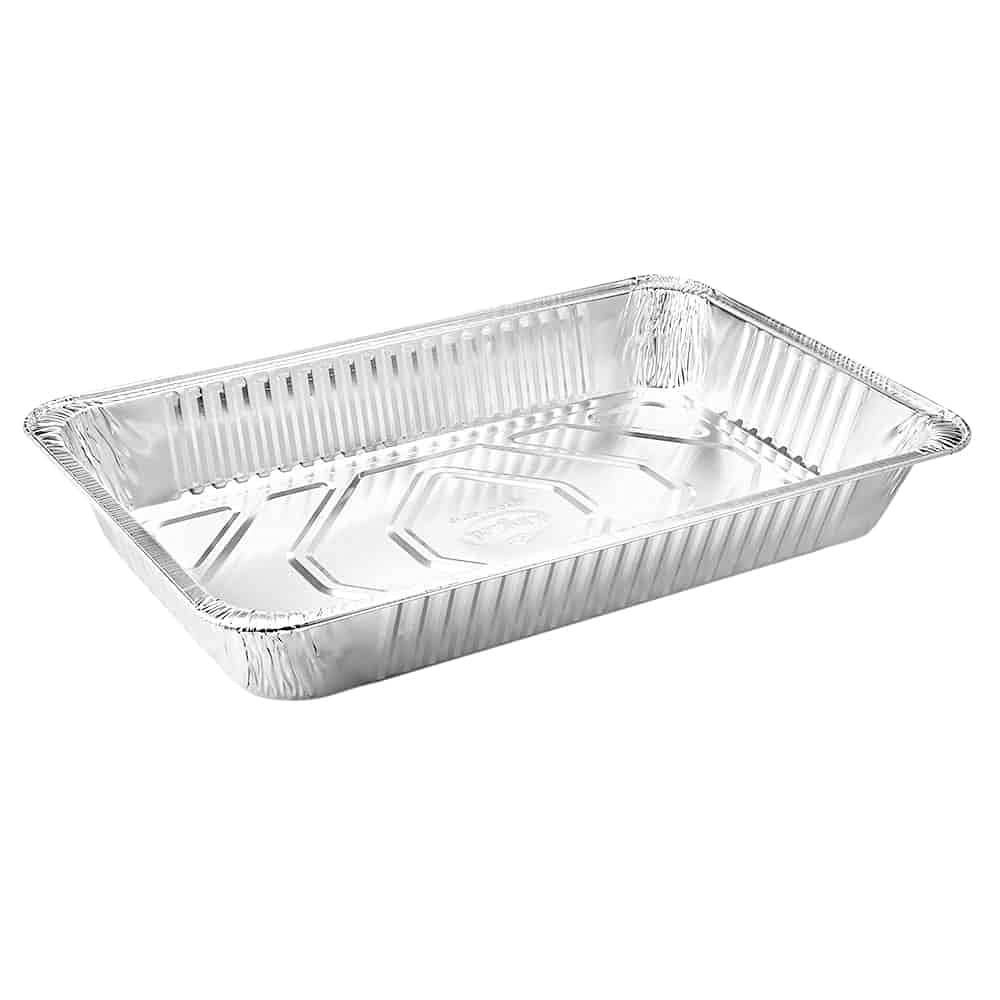 Aluminum Pans Full Size, Large Disposable Roasting & Baking Pan, 21"x13" Deep Foil Pans (50 Pack) Extra Heavy Duty Chafing Trays for Hotels, Restaurants, Caterers, Steam Table, Buffets & Bakeware