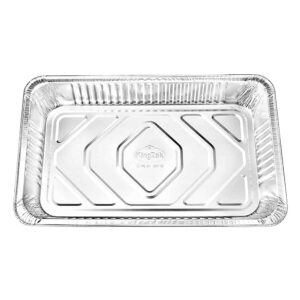 Aluminum Pans Full Size, Large Disposable Roasting & Baking Pan, 21"x13" Deep Foil Pans (50 Pack) Extra Heavy Duty Chafing Trays for Hotels, Restaurants, Caterers, Steam Table, Buffets & Bakeware