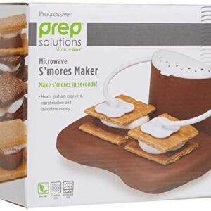 Progressive Prep Solutions Microwave S'mores Maker, Brown/White