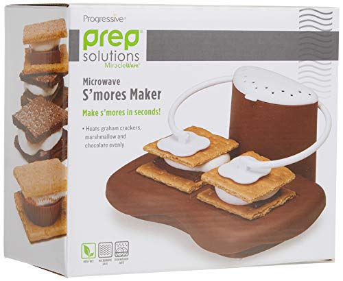 Progressive Prep Solutions Microwave S'mores Maker, Brown/White