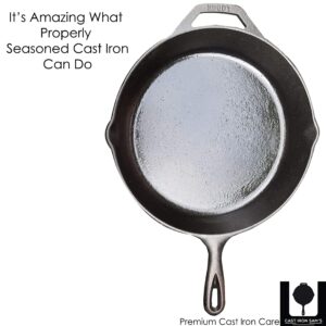 Cast Iron Sam's 100% Natural Cast Iron Seasoning Oil - Clean, Condition, Protect and Care for Your Cookware – Cast Iron Oil for All Iron Pans, Skillets, Griddles, Dutch Ovens, Woks.