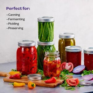 SEWANTA Wide Mouth Mason Jars 32 oz. (26) (12)