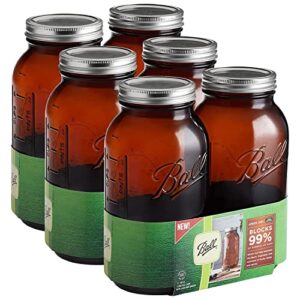 JAR CANNING AMBR 1/2GAL