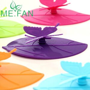 Silicone Cup Lids - Creative Butterfly Mug Cover From ME.FAN - Anti-dust Airtight Seal Silicone Drink Cup Lids - Hot Cup Lids 6 Set In Bright Colors