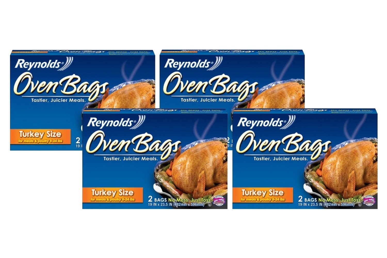 Reynolds Nylon 510 Reynolds Oven Bag 2-ct (Pack of 4) 8 bags Total