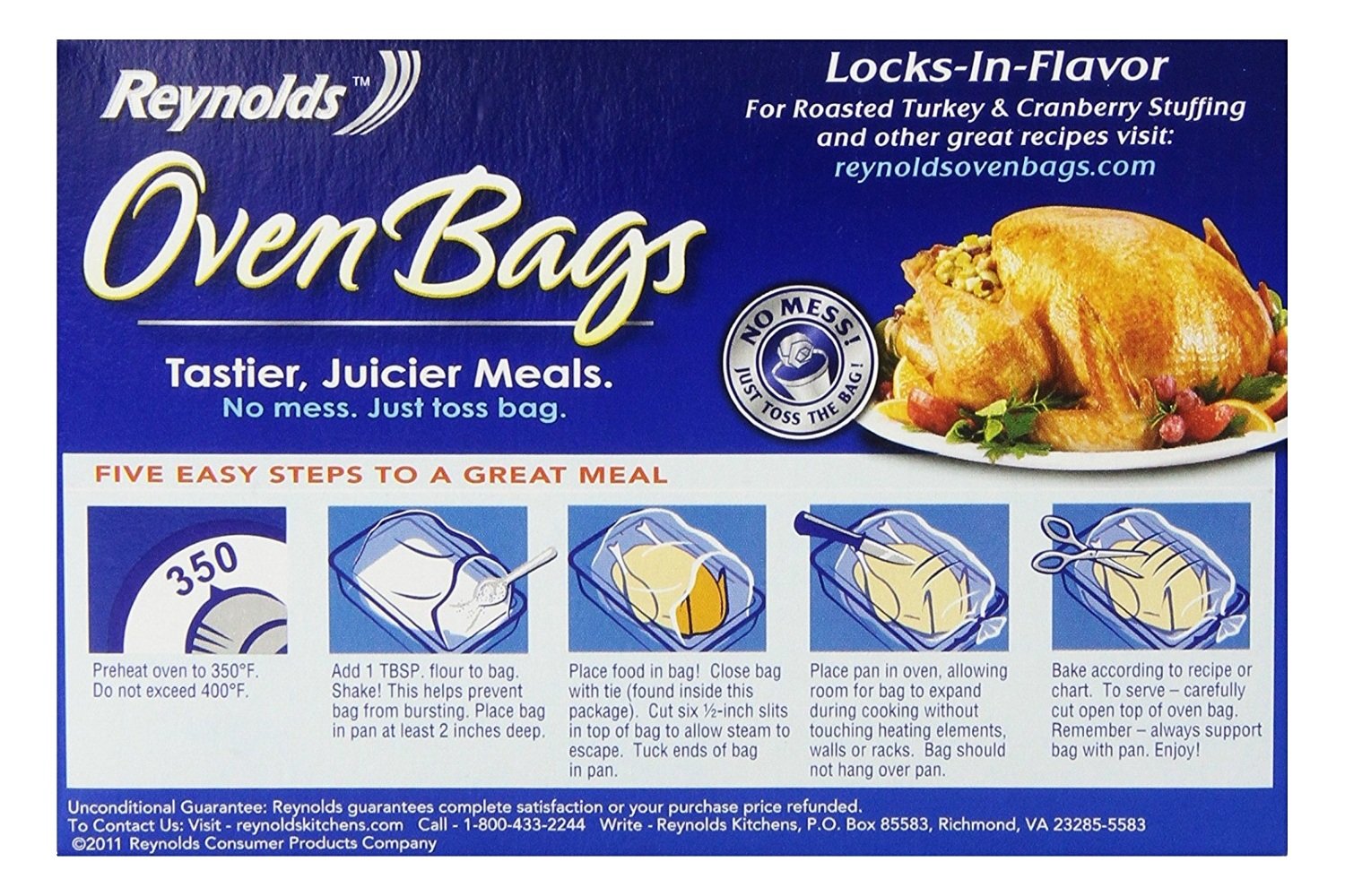 Reynolds Nylon 510 Reynolds Oven Bag 2-ct (Pack of 4) 8 bags Total