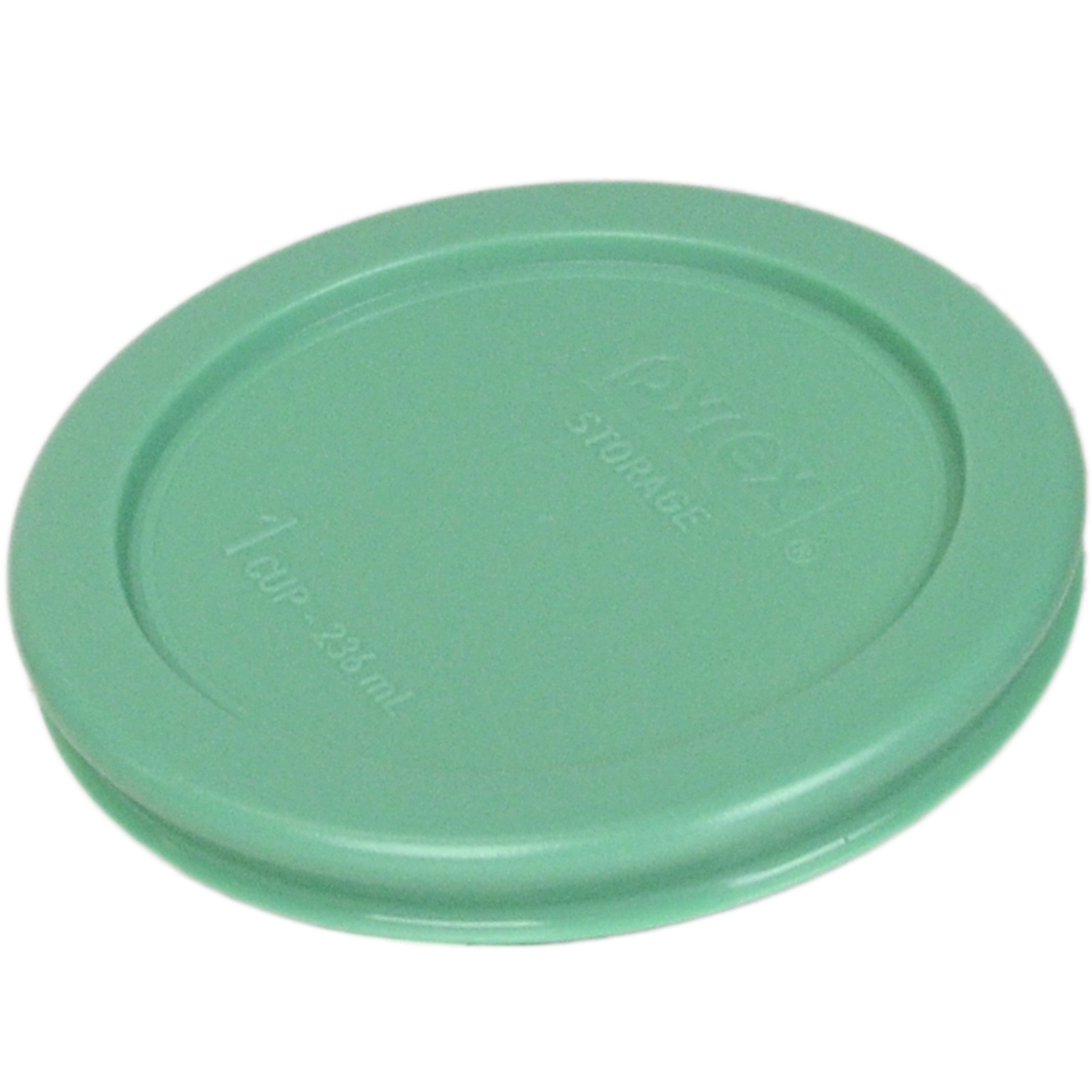 Pyrex Bundle - 2 Items: 7202-PC 1-Cup Green Plastic Food Storage Lids, Made in USA