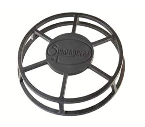 simmergreat - cast iron cookware, stove top heat diffuser, temperature control, partial flame guard