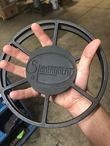 SIMMERGREAT - CAST IRON COOKWARE, STOVE TOP HEAT DIFFUSER, TEMPERATURE CONTROL, PARTIAL FLAME GUARD