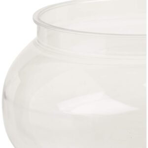 Clear Plastic Short Round Pedestal Jar - 6.25", 1 Piece - Perfect for Weddings, Birthdays & Celebrations