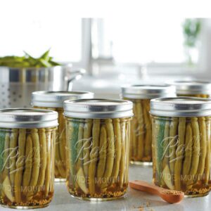 Wide Mouth Mason Jars 16 oz - (6 Pack) - Ball Wide Mouth Pint 16-Ounces Mason Jars With Airtight lids and Bands - For Canning, Fermenting, Pickling, Freezing, Storage + M.E.M Rubber Jar Opener Included