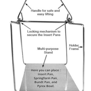 EasyShopForEveryone Stainless Steel 3 Tier Stackable Insert Pans, Compatible with 6 Qt Instant Pot, Pot-in-Pot, Baking Pans for Flan, Layer Cake