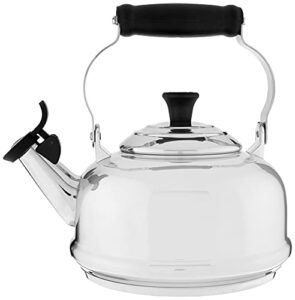 le creuset stainless steel whistling tea kettle, 1.7 qt.