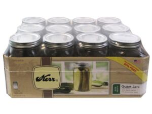 kerr 0519 wide mouth jar quart, 32oz (case of 12)