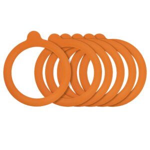 kilner replacement rubber seals, 6 ct, orange