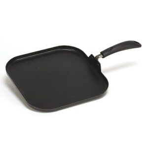 imusa usa 11" nonstick gourmet square griddle, black