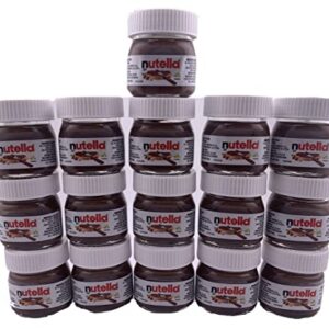 Mini Nutella Jars, 16 Pack of 0.88oz Glass Nutella Mini Jars by Snackivore. Single Serve Nutella.