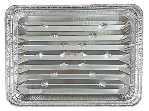 handi-foil disposable aluminum foil broiler baking cooking pan - hfa ref # 333 (25)