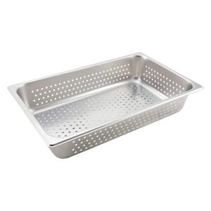 winco full size pan perforated, 4-inch, medium