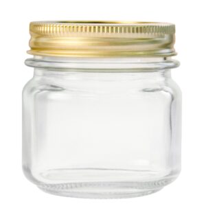 Anchor Hocking AHG17 1/2 Pint Home Canning Jars with Metal Lids and Rings Clear ( Pack Of 12 )