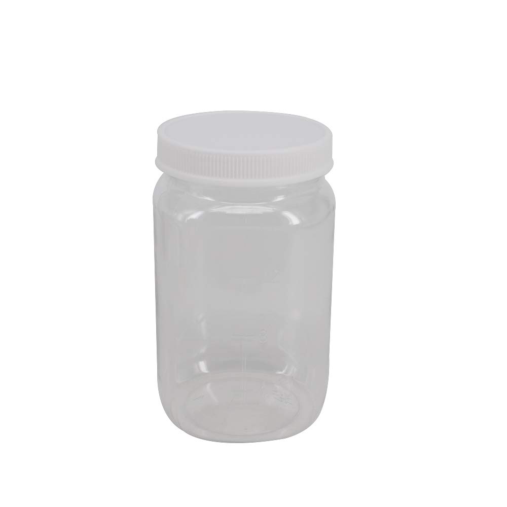 zmybcpack 12 Pack 16 Oz Clear Plastic Mason Jars With Seal Lids, Extra Labels, 1 Pen, PET Plastic Jars with lids for Kitchen, Home, Craft