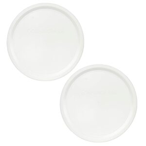 corningware f-24-pc french white 24oz plastic replacement lids - 2 pack