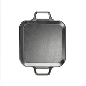 Lodge BOLD 12 Inch Seasoned Cast Iron Square Griddle with Loop Handles, Design-Forward Cookware