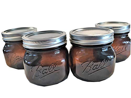 Ball Mason Jars-16 oz Amber-Set of 4