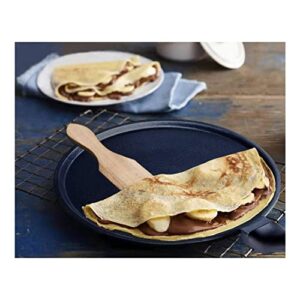 S·KITCHN Crepe Pan Nonstick Dosa Pan, Tawa Pan for Roti Indian, Non-Stick Pancake Griddle Compatible with Induction Cooktop, Comal for Tortillas, Griddle Pan for Stove Top - 11 Inches