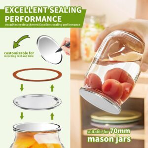 150 pcs mason jar lids-canning lids regular mouth,lids for mason jars,aluminum lids for mason jar regular mouth split-type lids leak proof and secure canning jar caps(2.75in Lids)