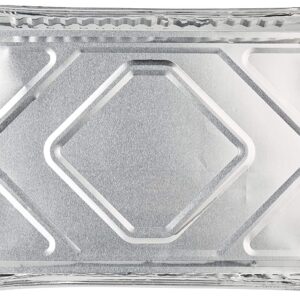 DCS Deals Pack Of 12 1/4-Size (Quarter) Sheet Cake Aluminum Foil Pan– Extra Sturdy and Durable – Great for Bake Sales, Events and Transporting Food - 12-3/4" x8-3/4 x 1-1/4"