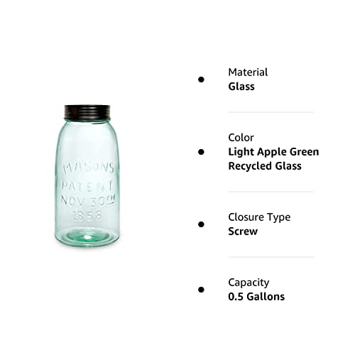 CTW Half Gallon Mason Jar with Lid