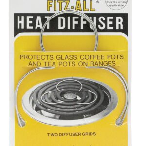 Fitz-All Heat Diffusers For Use On Ranges To Protect Glass Cookware, Card of 2