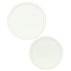 corningware (1) fs-1-pc 2.5qt french white lid and (1) f-5-pc 1.5qt french white lid