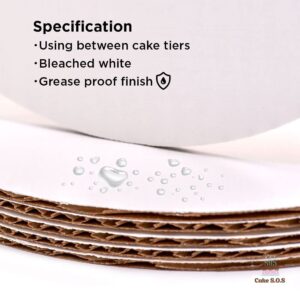 7" Round Coated Cakeboard, 6 ct.