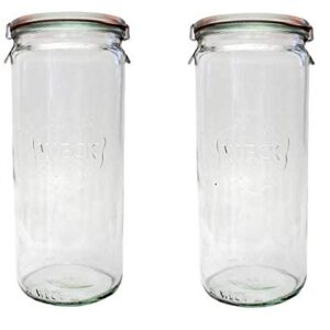 Weck Jars 908 1 Liter - Pack of 2 Glass Jars