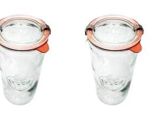 Weck Jars 908 1 Liter - Pack of 2 Glass Jars