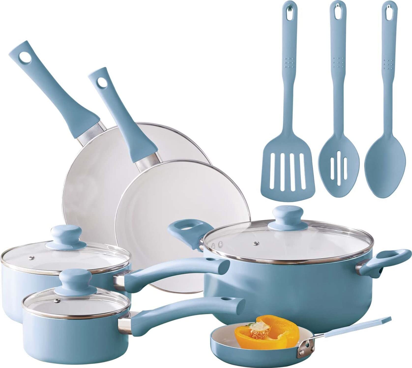 12pc Ceramic Cookware Set