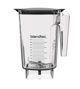 blendtec 40-630-62 clear wildside+ jar with black hard lid